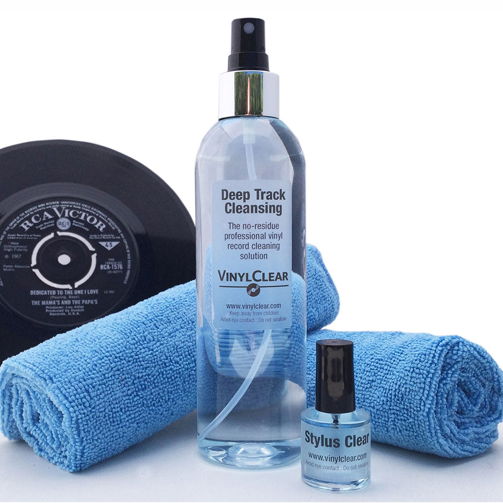 Vinyl LP Record Cleaner Kit. 250ml Premium Quality Record Cleaning Flu ...