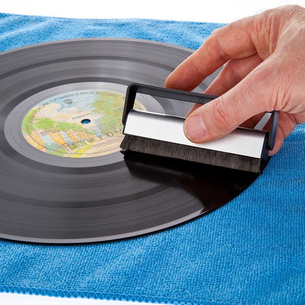 Vinyl Record Carbon Fibre Brush - Record LP Cleaner With 2 Large Super ...