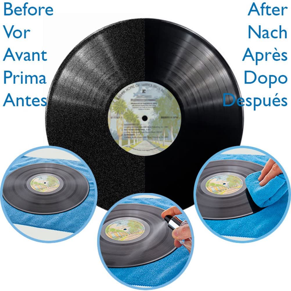Professional LP Record Cleaner Solution : Antistatic Vinyl Record Rest ...